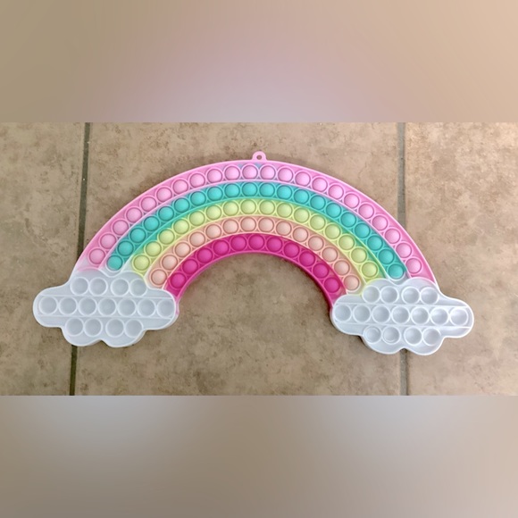 pop it | Toys | Large Rainbow Pop It Fidget | Poshmark